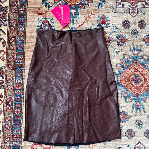 Commando | Skirts | Faux Leather Mini Skort Medium | Poshmark